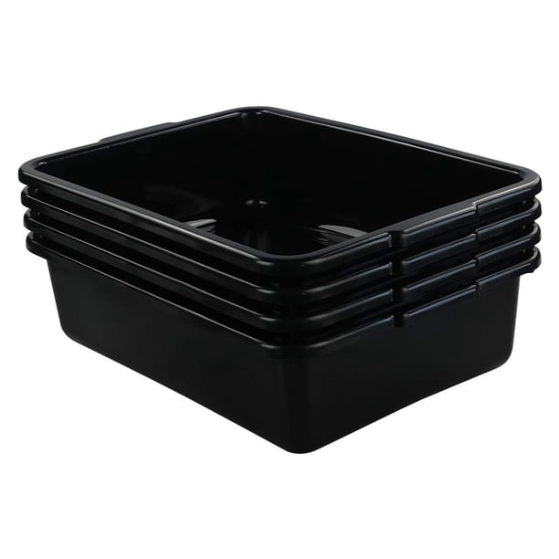 HTAIGUO 13 L Plastic Bus Box/Utility Box, Commercial Wash Basin Tote ...