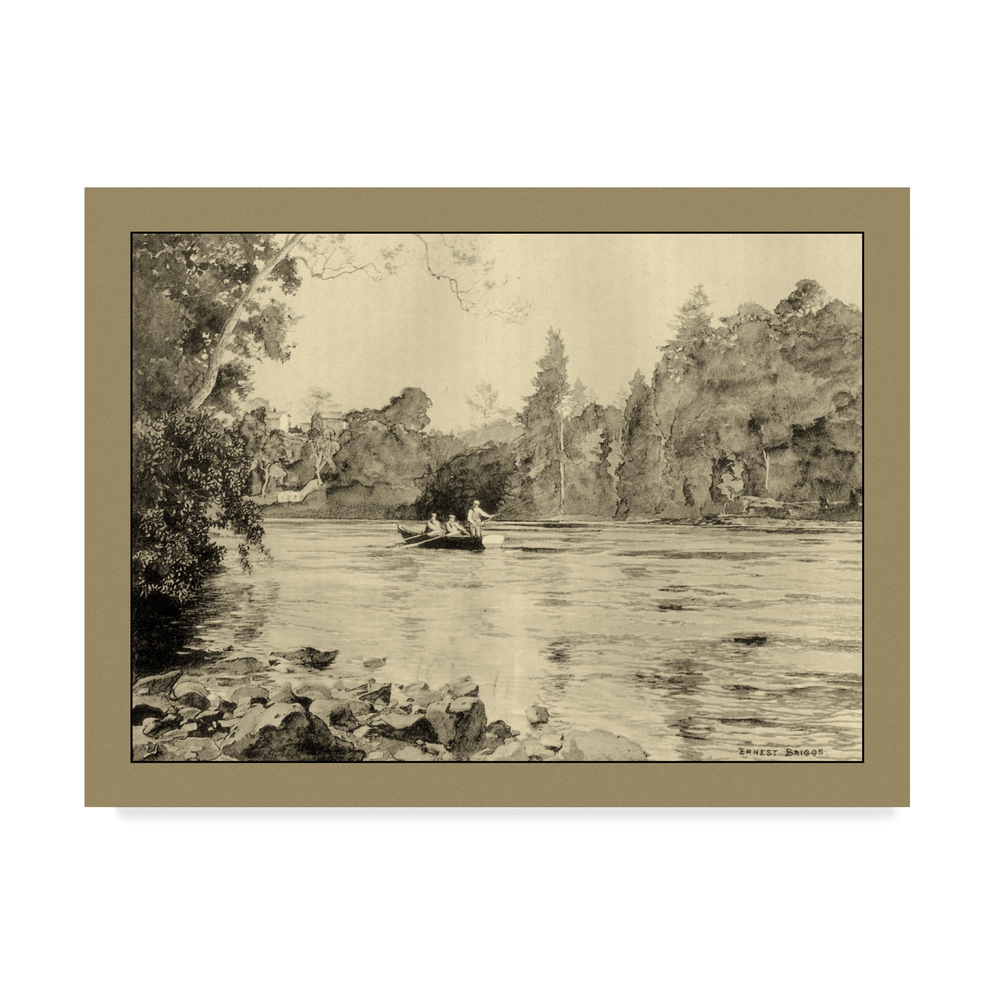 Trademark Fine Art 'On the River IV' Canvas Art by Ernest Briggs ...