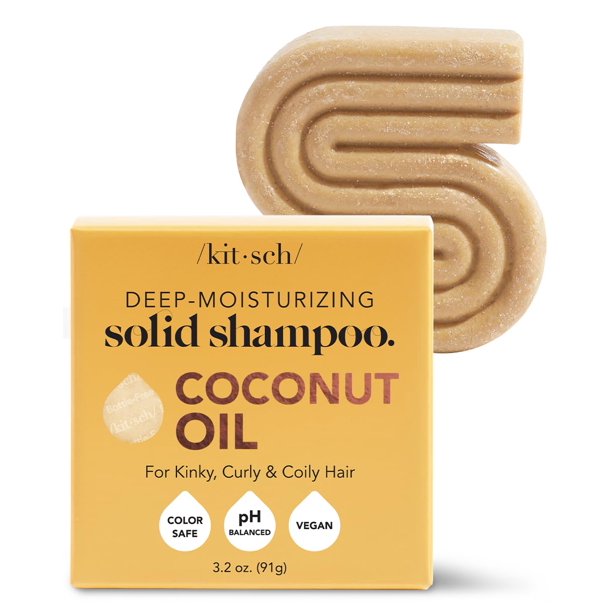 Shampoo Bar Kitsch, aceite de coco, hidratante profundo, 90 ml | Bodega ...