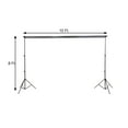 Efavormart 8FT x 10FT Heavy Duty Triple Crossbar Stand Kit, Metal ...