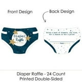 Big Dot of Happiness Twinkle Twinkle Little Star - Diaper Shaped Raffle ...