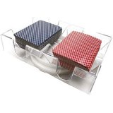 High Quality Plastic Dual Deck Revolving Card Game Holder for Adults ...