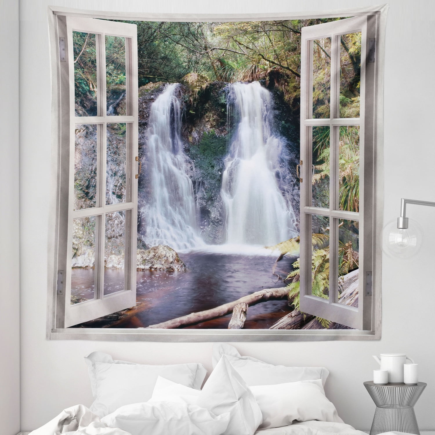Waterfall Tapestry, Little Waterfall Nestled in the National Park ...