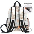 ALAZA Cute Bears Flowers Pattern School Backpack Student Bookbag Mini ...