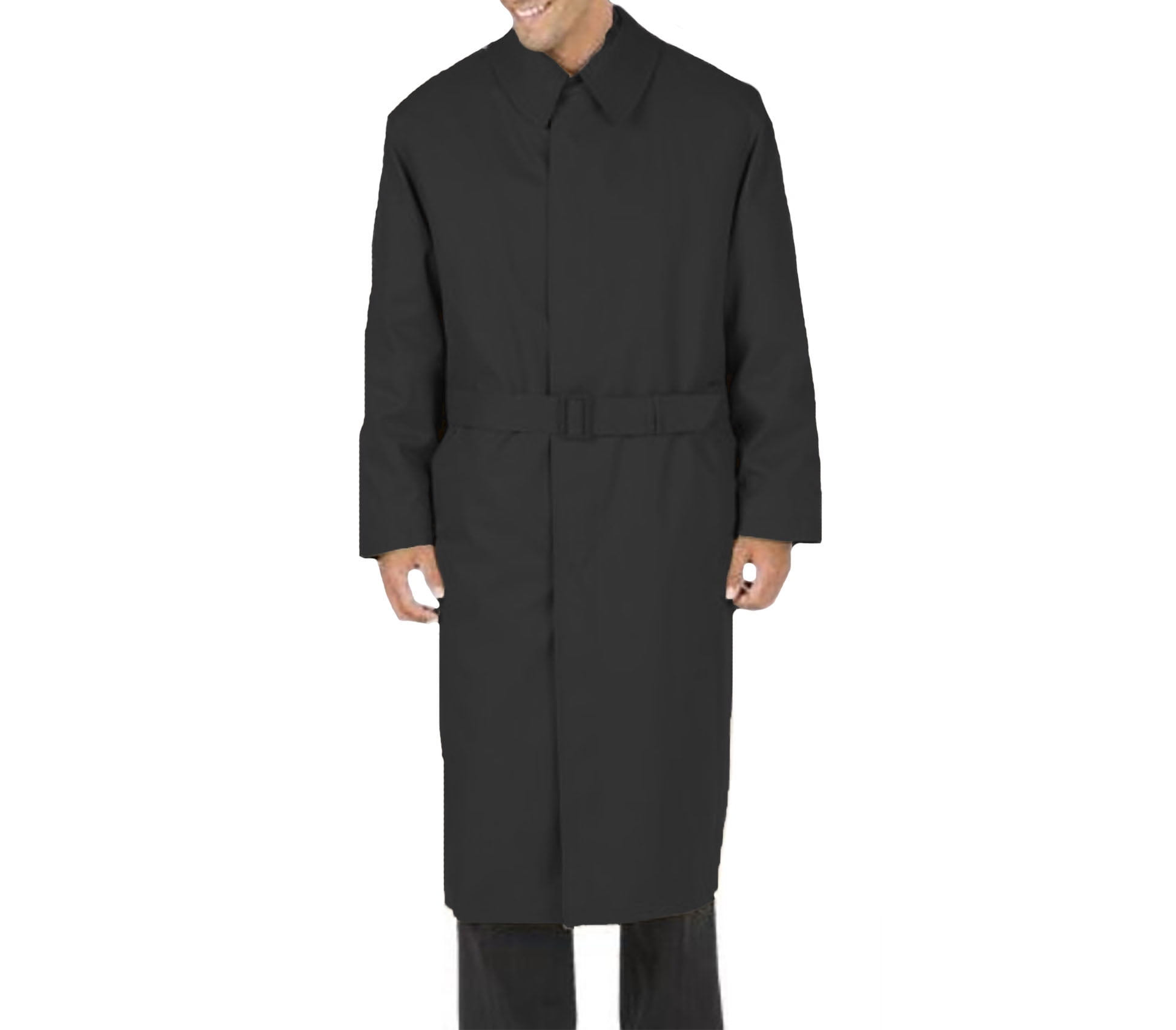 Mens Dress Coat 46 Inch Vent, Fly Front Coat With Split Raglan Sleeves ...