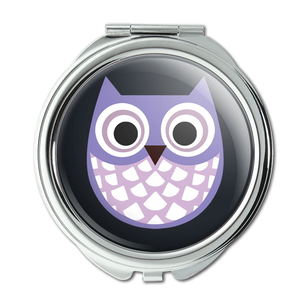 Cute Purple Owl Compact Purse Mirror - Walmart.com