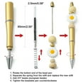 20pc Plastic Beadable Pens Shaft Black Ink Ballpoint Pen for DIY Pen ...