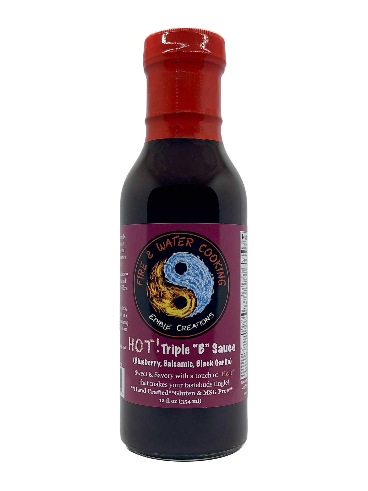 Fire and Water Cooking Gourmet Hot Triple B Sauce - Blueberry, Balsamic ...