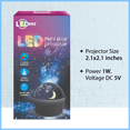 Ledeez Mini Star Light Projector, Magnetic Base, 3 Color Rotation ...