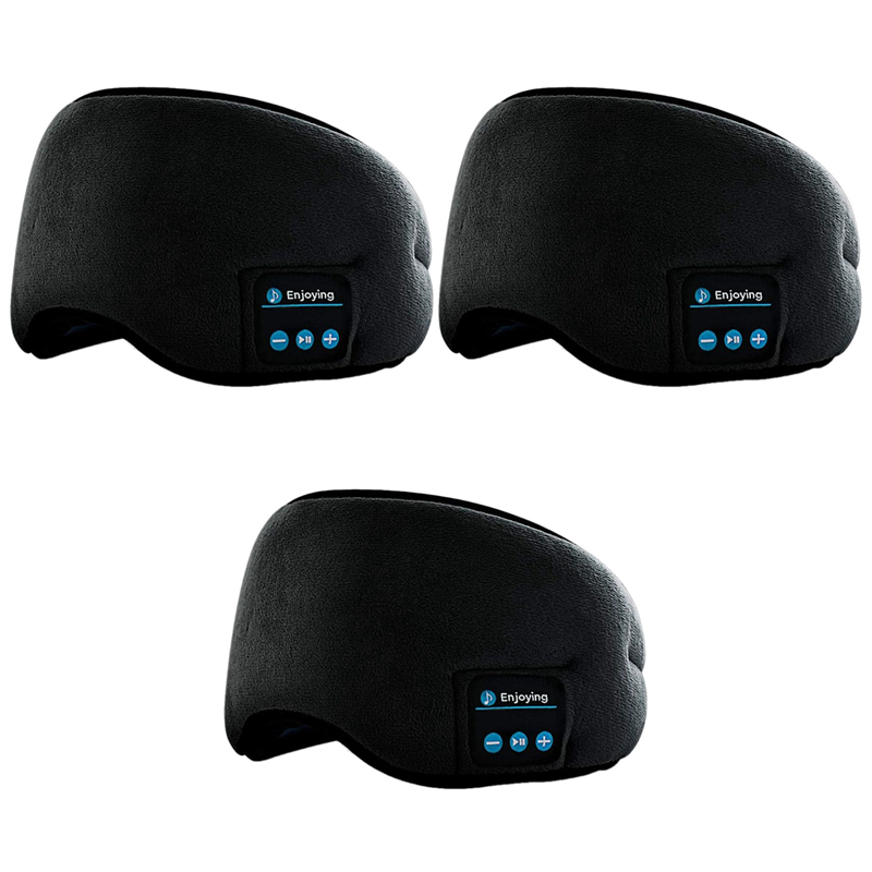 3X Sleep Headphones Bluetooth Eye Mask, Wireless Bluetooth 5.0 ...