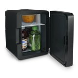 Personal Chiller Mini Fridge Small Space Cooler, Black Marble - Walmart.com