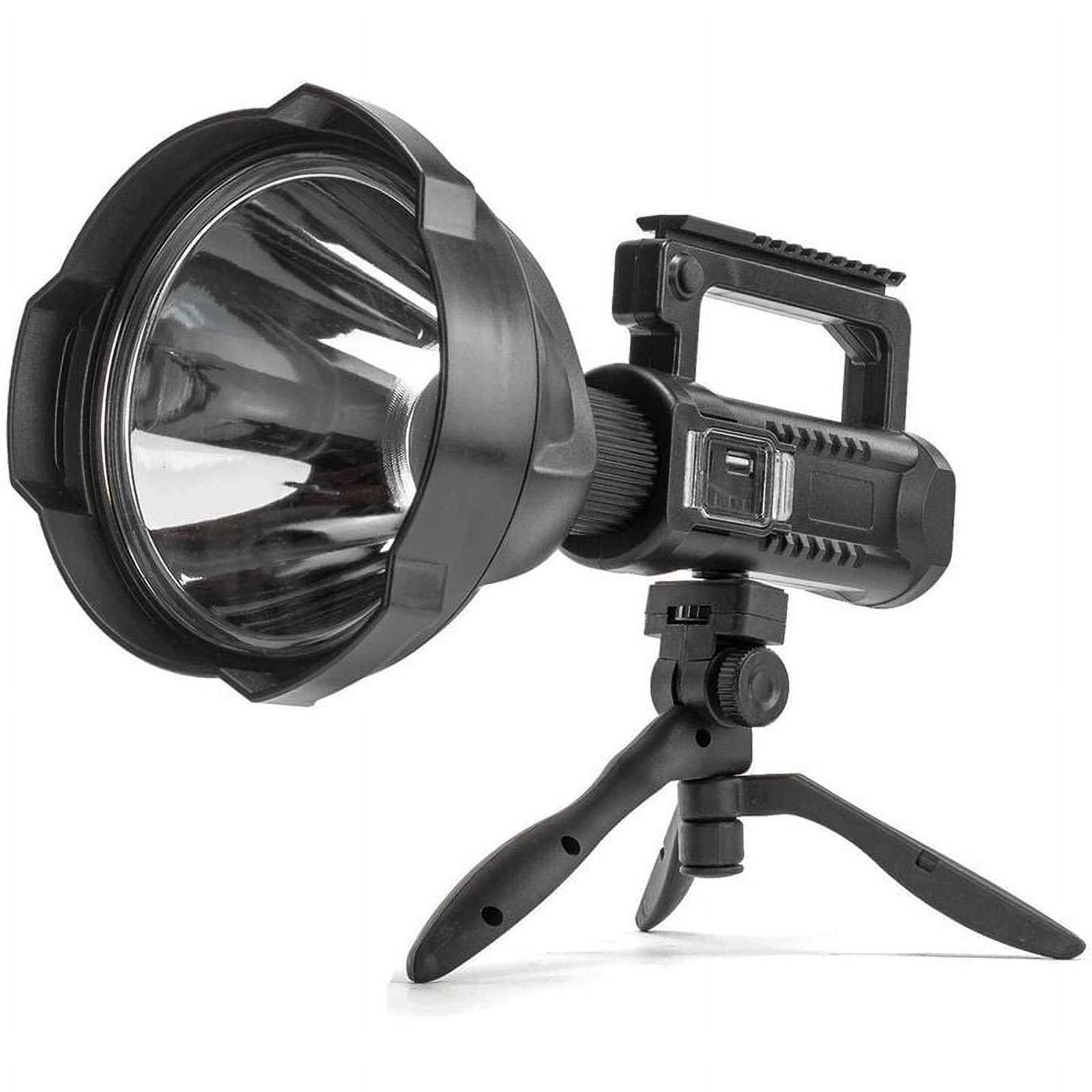 Linterna de foco recargable de alto brillo, foco LED con trípode y ...