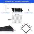 16.5x6.5 FT Geo Ground Grid, 2" Depth Gravel Driveway Grid – 1885 lbs ...