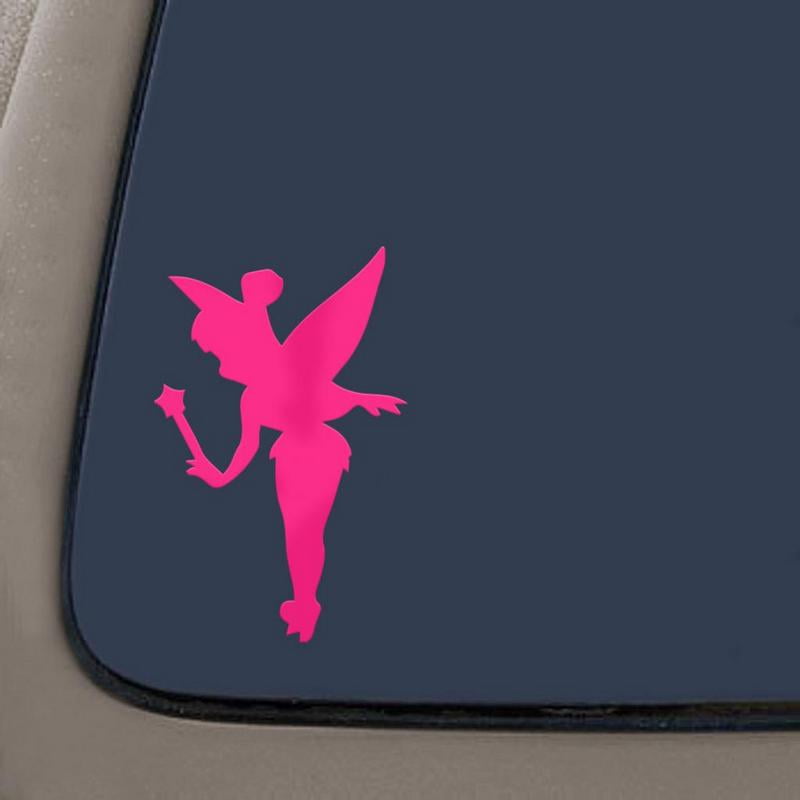 Tinkerbell Decal | 5.5-Inches Tall | Pink Vinyl | Car Truck Van SUV ...