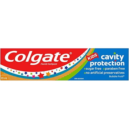 Colgate Kids Cavity Protection Toothpaste, Bubble Fruit Flavor, 95 mL ...