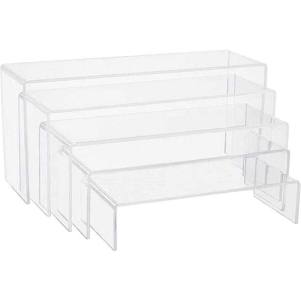 5 Sizes Large Display Riser Stands Clear Decorations Shelf Riser ...
