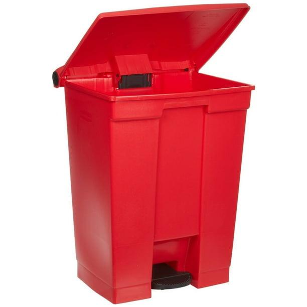 Red Garbage Can