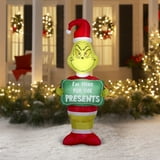 5.5 ft Grinch Decoration Christmas Airblown Yard Inflatable, Multicolor ...