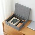 Linen Scrapbook Storage Box Photo Storage Boxes (1pack) 14.6 '' x 13 ...