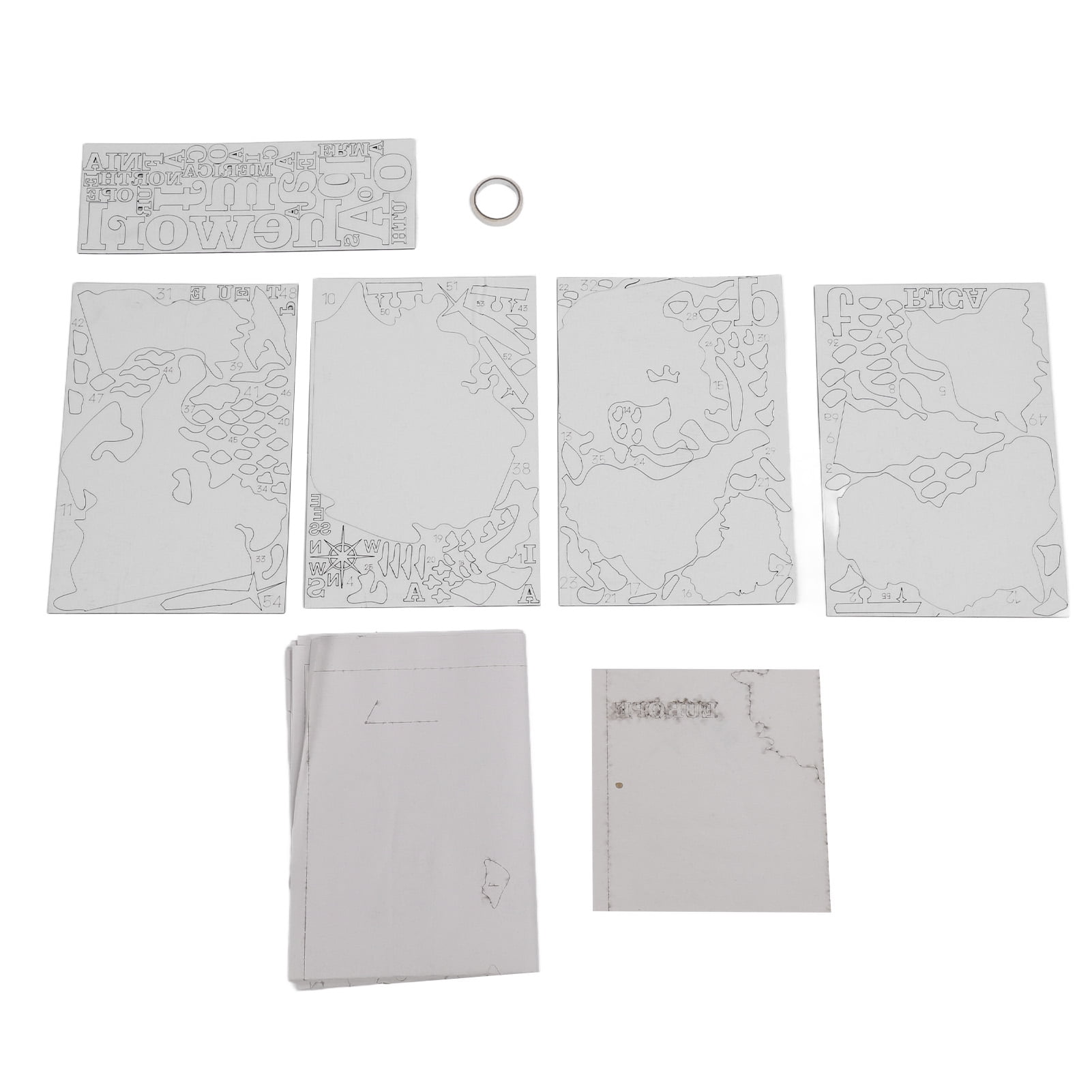 3D Wall Stickers DIY World Map Wall Decal Sticker Murals Map Wall Décor ...