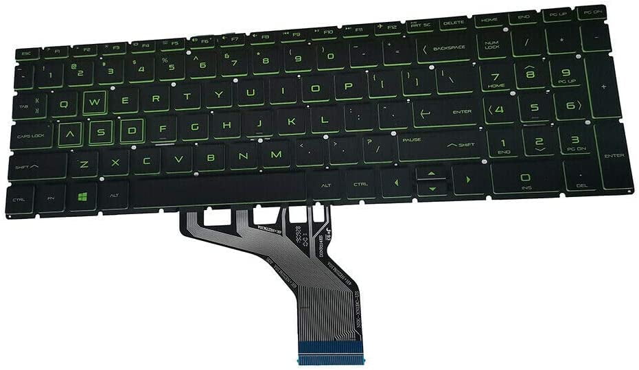 New US Green English Backlit Laptop Keyboard (Without palmrest ...