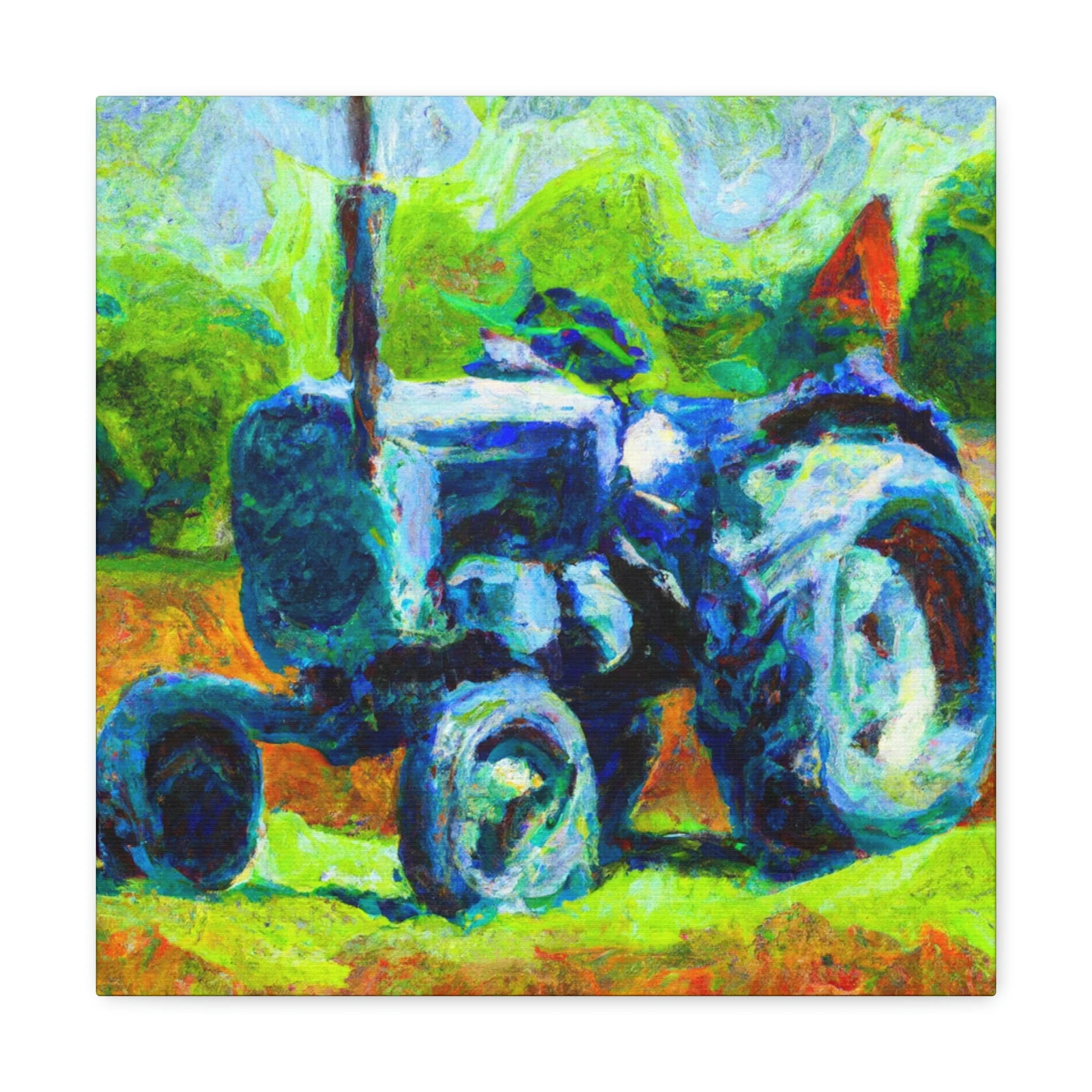 Tractor On the Farm - Canvas - Walmart.com