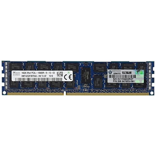 Hp 16gb 1x16gb Ddr3 1333 Mhz Ecc Registered 240 Pin Dimm Memory Module