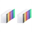 Staples Poly Binder Pockets 3-Hole Punched Assorted Colors 15/Carton ...