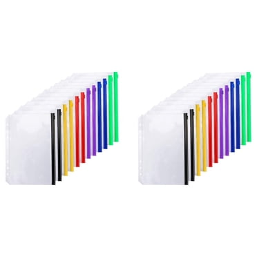Staples Poly Binder Pockets 3-Hole Punched Assorted Colors 15/Carton ...