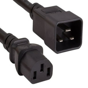 C&E Power Extension Cord, Black, Sjt, 14 AWG, 3 Conductor, 15 Amp, 15 Feet 3 Pack Cable ...