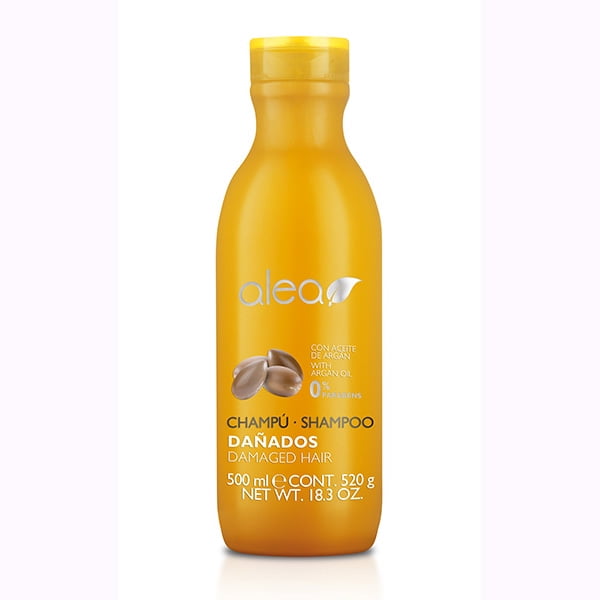 Alea Shampoo Argan Cabello Maltratado Total 500ml Libre de Sulfatos y ...