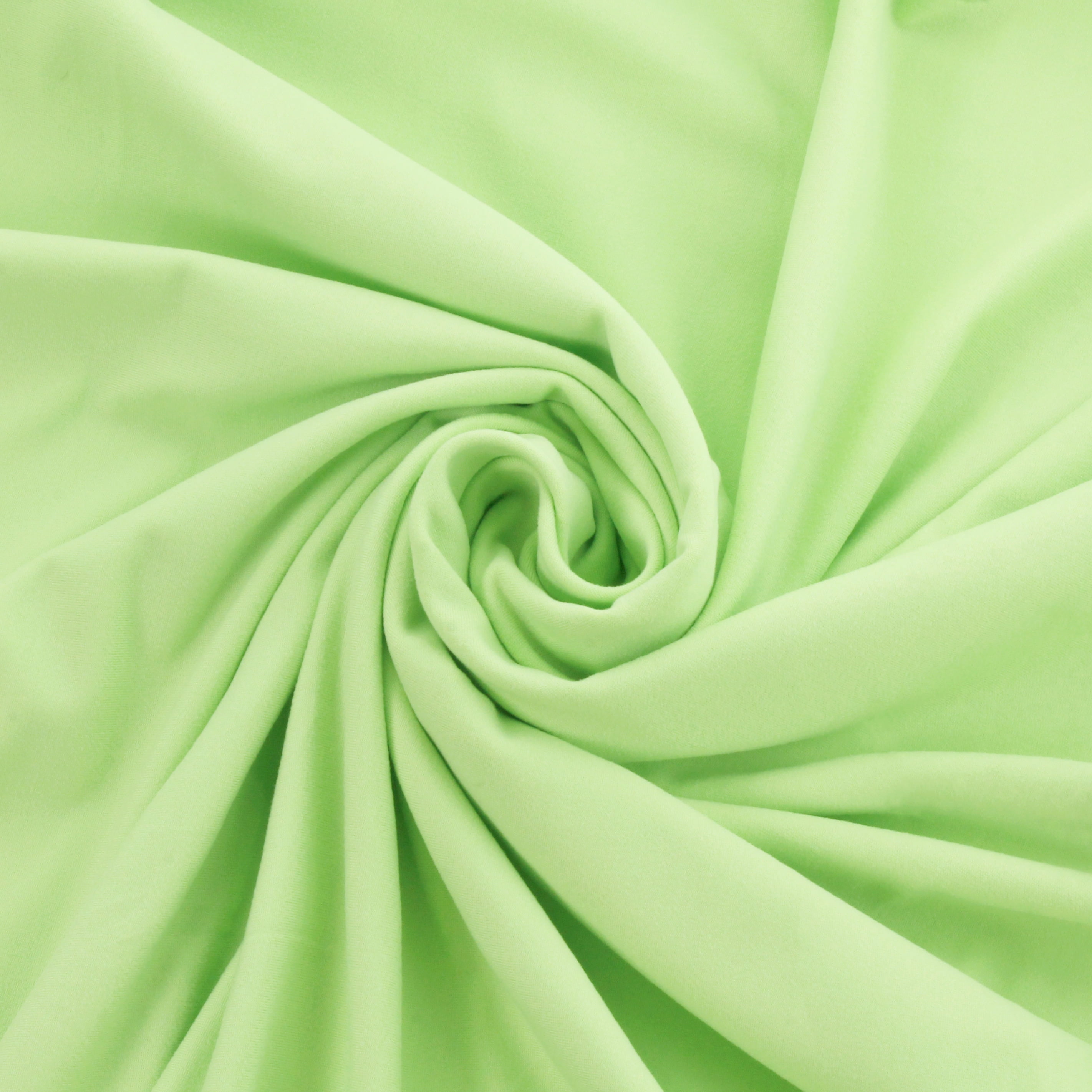 Solid DBP Fabric - Double Brushed Polyester 4 Way Stretch - Soft Mint ...