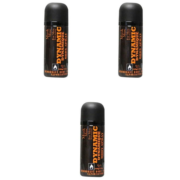 Dynamic Musk Body Spray For Men(100g) (Pack Of 3) - Walmart.ca