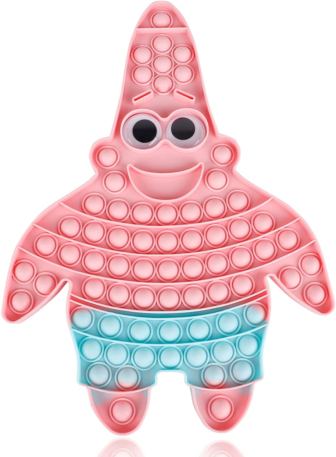 Big Size Push Popper It Cute Pop Pops Fidget Pink Starfish Sensory Toy ...