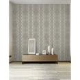 Decorline Benedict Cream Ornate Paisley Stripe Wallpaper - Walmart.com