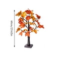Battery-Powered Led Maple Tree Lights Decorated with Pumpkin Elements ...
