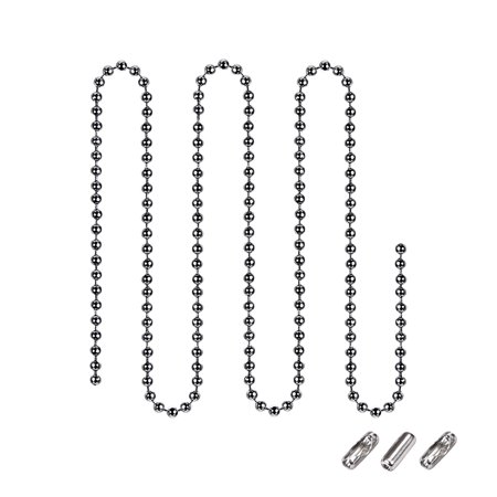Pull Chain Extension Chrome Beaded Chain 40 Inch with 3 Connectors for ...