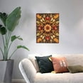 CozyNet Nature Inspired Mandala Created From Overlapping Leaves, Stems ...