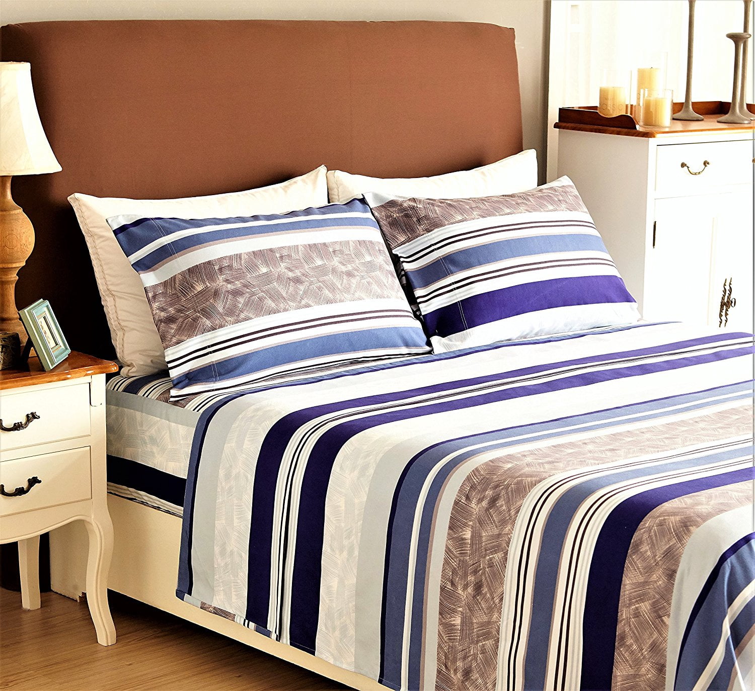 Bed Sheet Set 4 Piece Brushed Microfiber 1500 Bedding Extra Deep Pocket Bed Sheet Set 4 Piece Brushed Microfiber 1500 Bedding Extra Deep Pocket