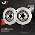 A-Premium 13.23 inch (336 mm) Front Vented Disc Brake Rotors Compatible ...
