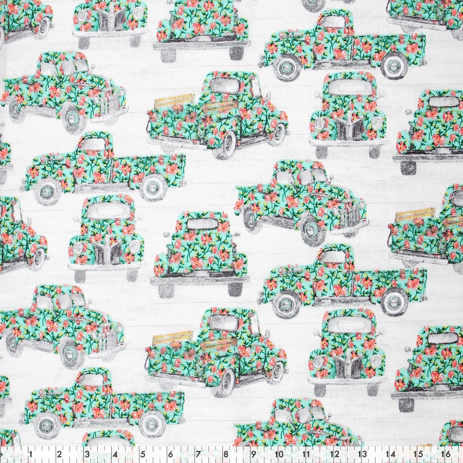 Click here for F-Bartim Fabric Creations White With Floral Old Ca... prices