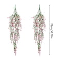 Artificial Camellia Hanging Flowers 2 Pack Faux Blooming Vine Garland ...