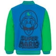 Nintendo Super Mario Bros Luigi Varsity Bomber Jacket for Kids ...