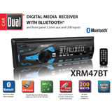 Dual XRM47BT Single-DIN In-Dash Mechless AM/FM Receiver with Bluetooth ...