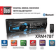 Dual XRM47BT Single-DIN In-Dash Mechless AM/FM Receiver with Bluetooth ...