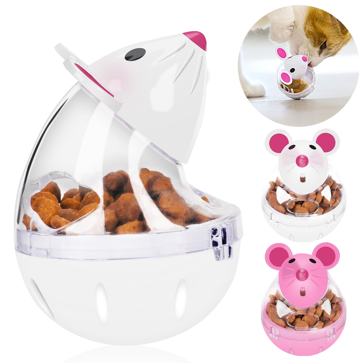 Click here for Byepica Cat Food Ball Slow Feed Mice Tumbler Shape... prices