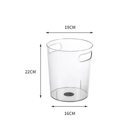 Transparent Ice Pail Clear Bucket Storage Bucket Garbage Can ...