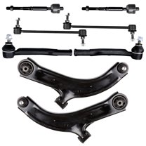 ECCPP - 8PCS Front Lower Control Arms Inner Tie Rod Ends Outer Tie Rod ...