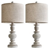 "Oneach 20"" Retro Farmhouse Resin Table Lamps for Bedroom, Living Room ...