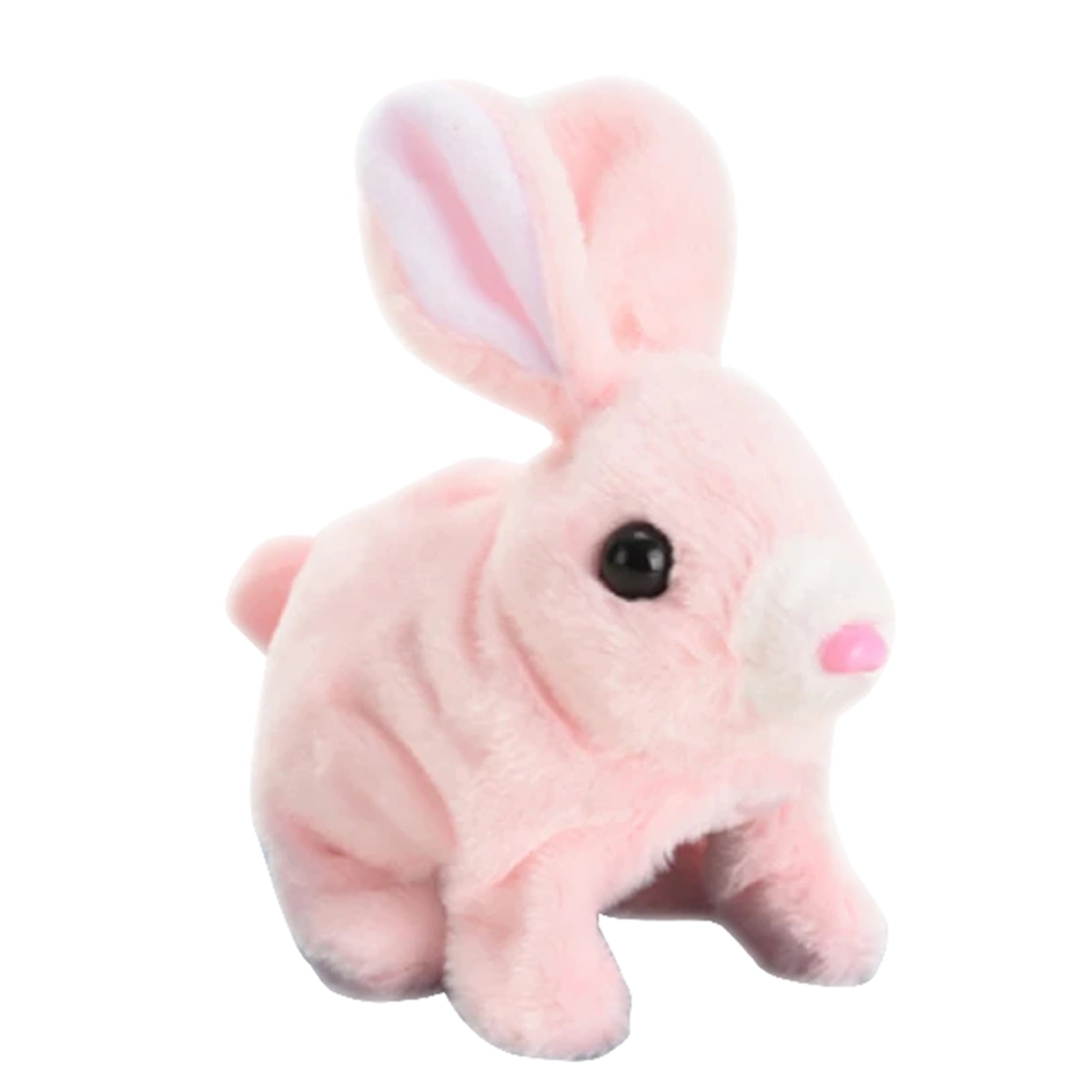 CAROOTU Electric Rabbit Toy Cute Walking Wiggle Ears Realistic Stuffed ...